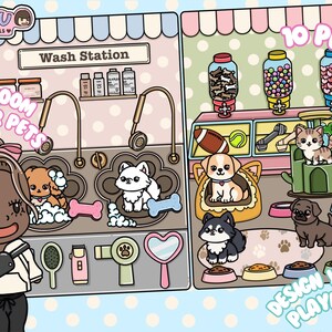 Pet Shop Paper Doll: Printable Busy Book for Kids (PDF Download) - Etsy