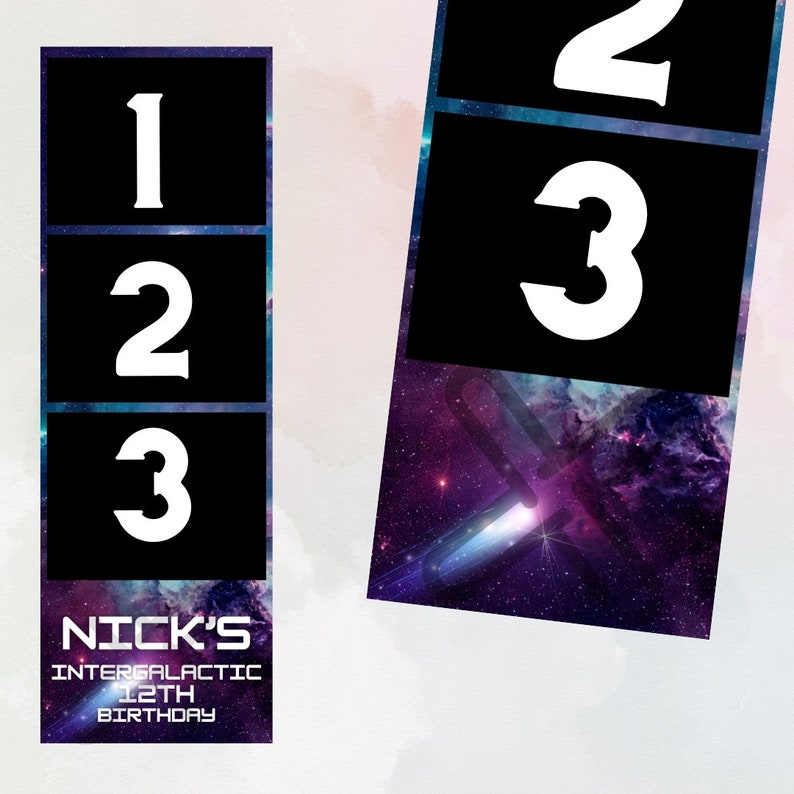 Outer-space & Galaxy Themed All-occasion Party Photo Booth Template ...