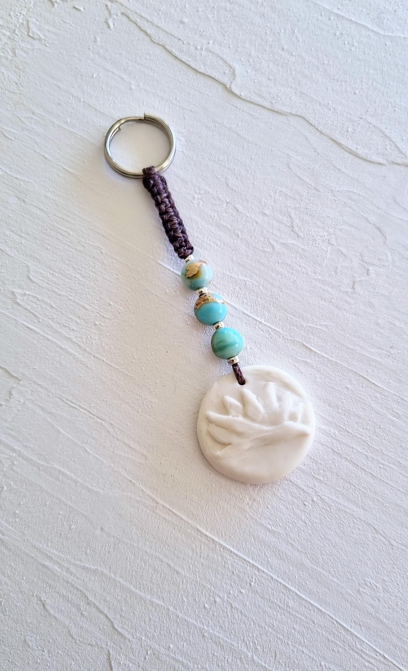 Lotus Flower Keychain, Healing Crystal Key Holder, Lotus Flower Charm ...