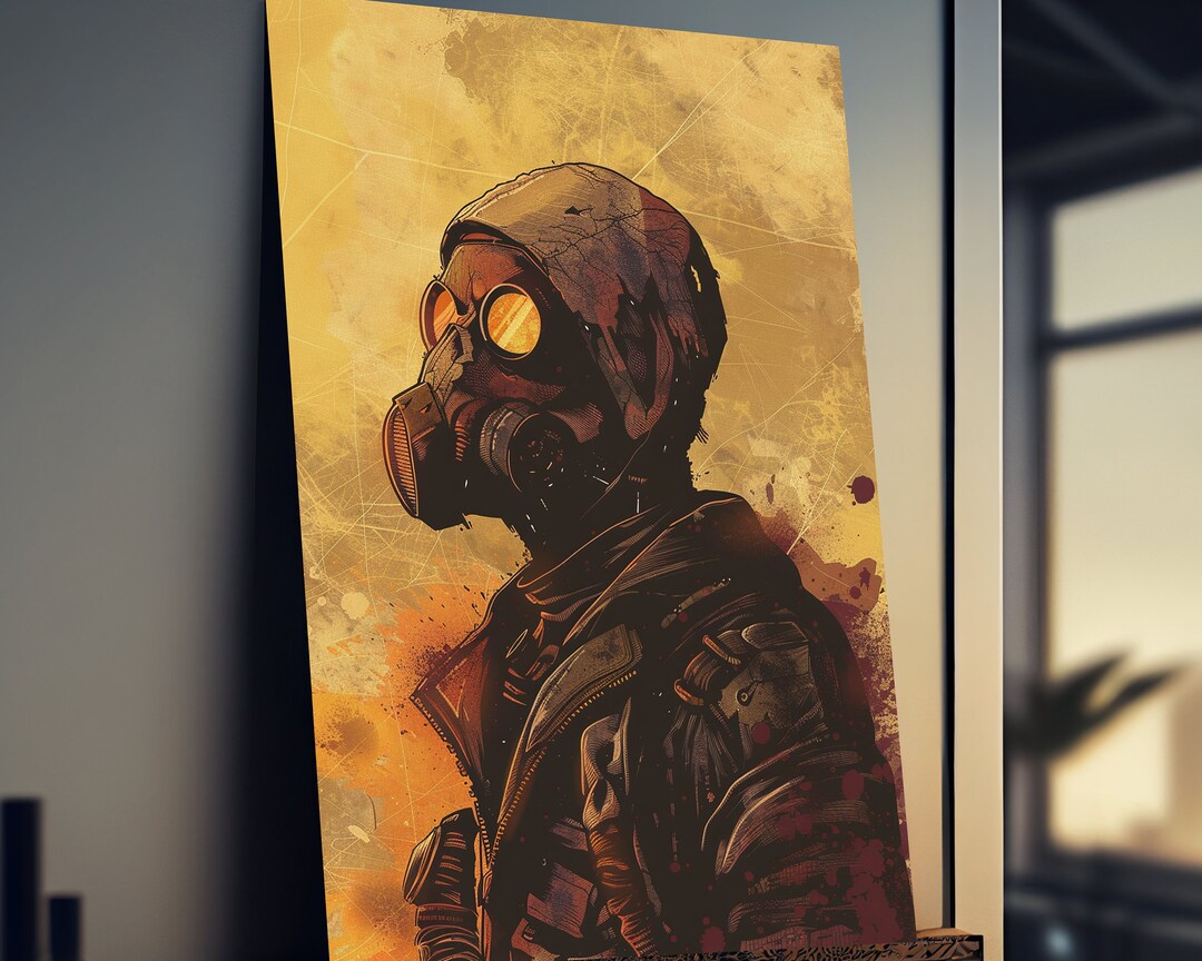 Fallout Poster Fallout TV Series Poster Art Fallout Gas Mask Video Game ...