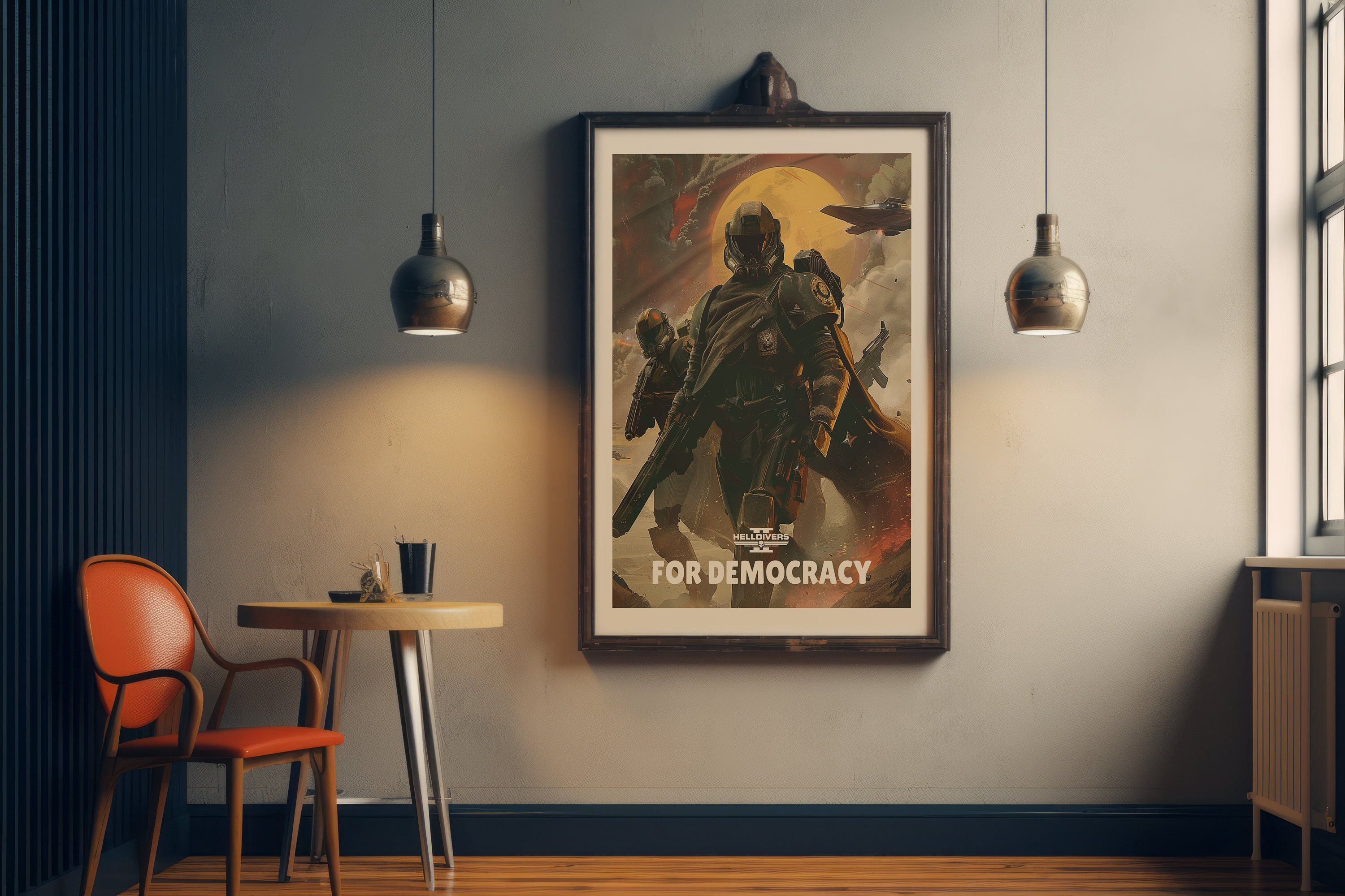 Helldivers Poster Helldivers 2 Wall Art Gift for Gamer Helldivers Art ...