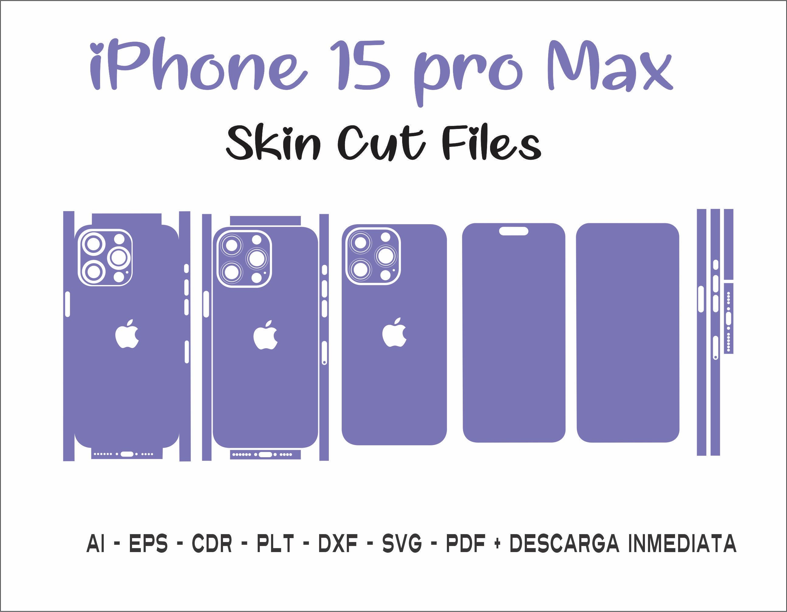 Skin Cut Template iPhone 15 Pro Max Vector Apple Cutting Template Svg ...