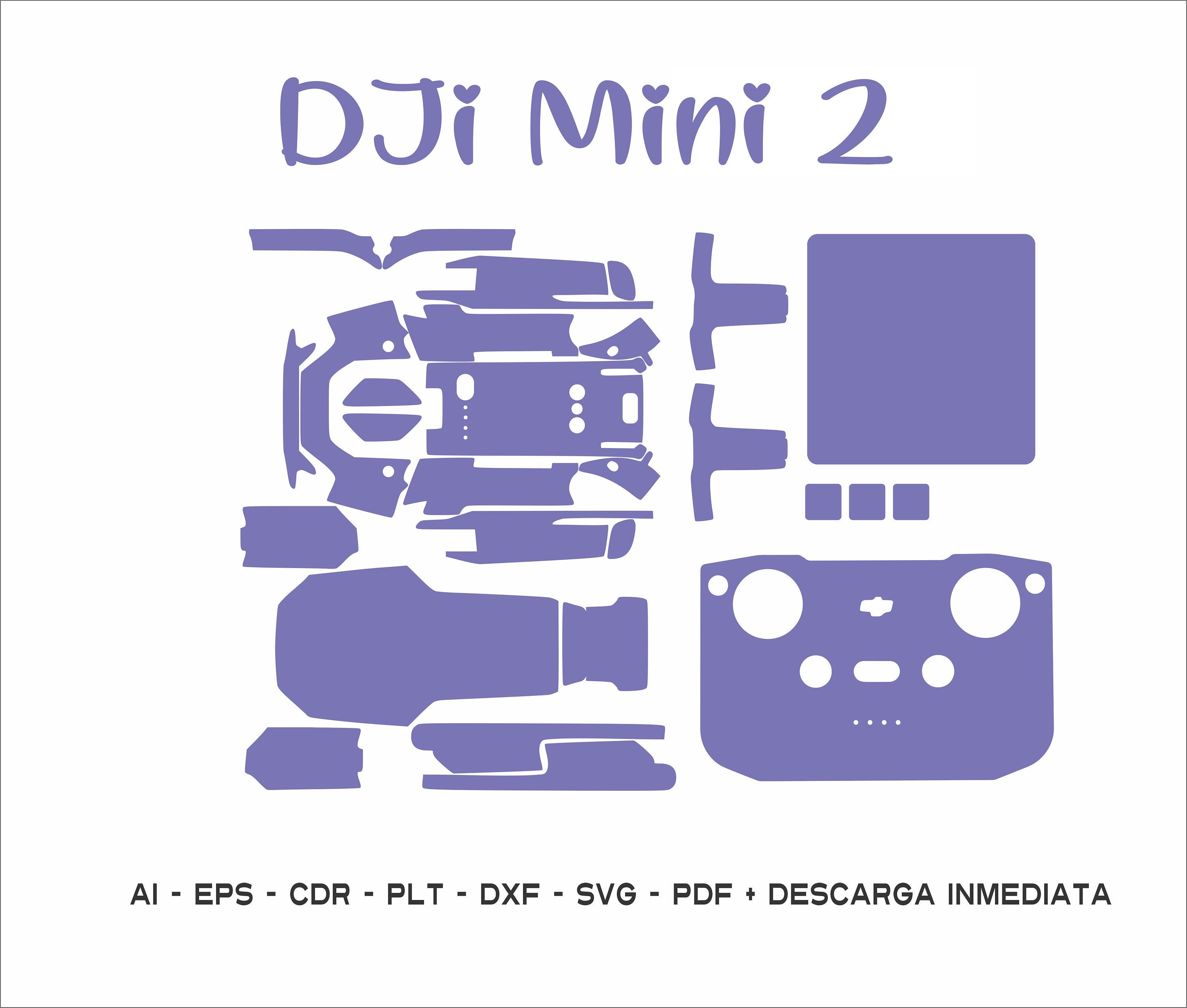 Skin Cut Template Dji Mini 2 Drone Vector Cutting Template Svg - Etsy