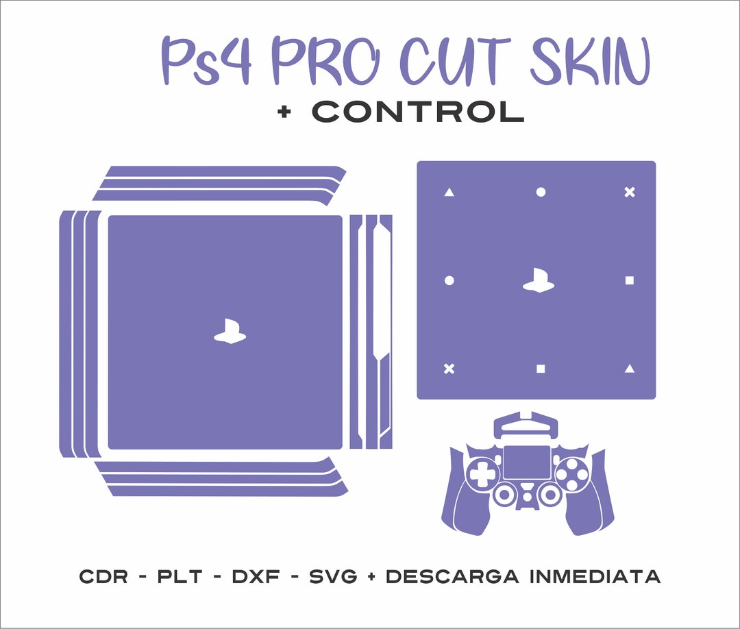 Skin Cut Template Ps4 Pro + Jostick Control Cutting Template Svg - Etsy