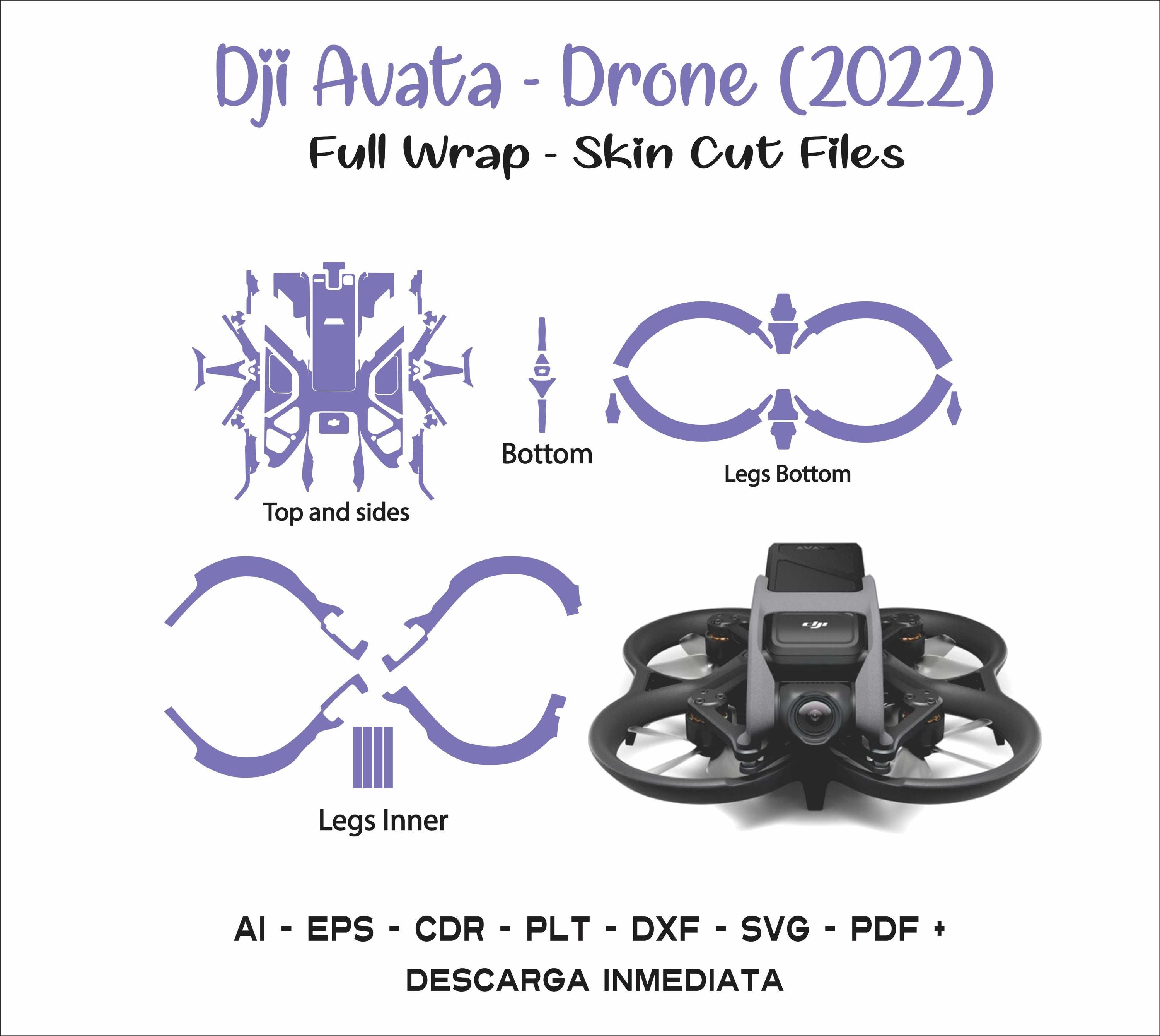 Skin Cut Template DJI Avata 2022 Drone Vector Cutting Template Svg - Etsy