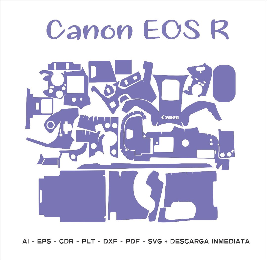 Skin Template Canon Eos R Vector Camera Cutting Template - Etsy