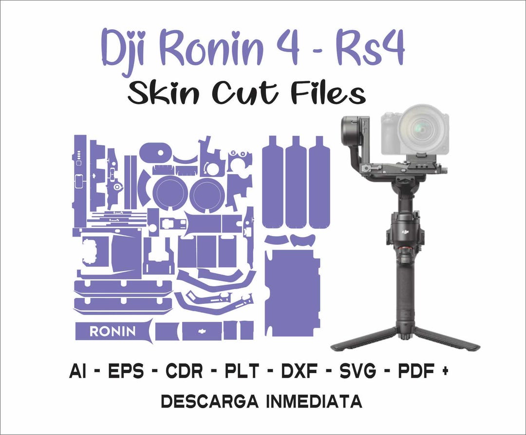 Skin Cut Template Stabilizer Dji Ronin 4 Rs4 Vector Cutting Template ...