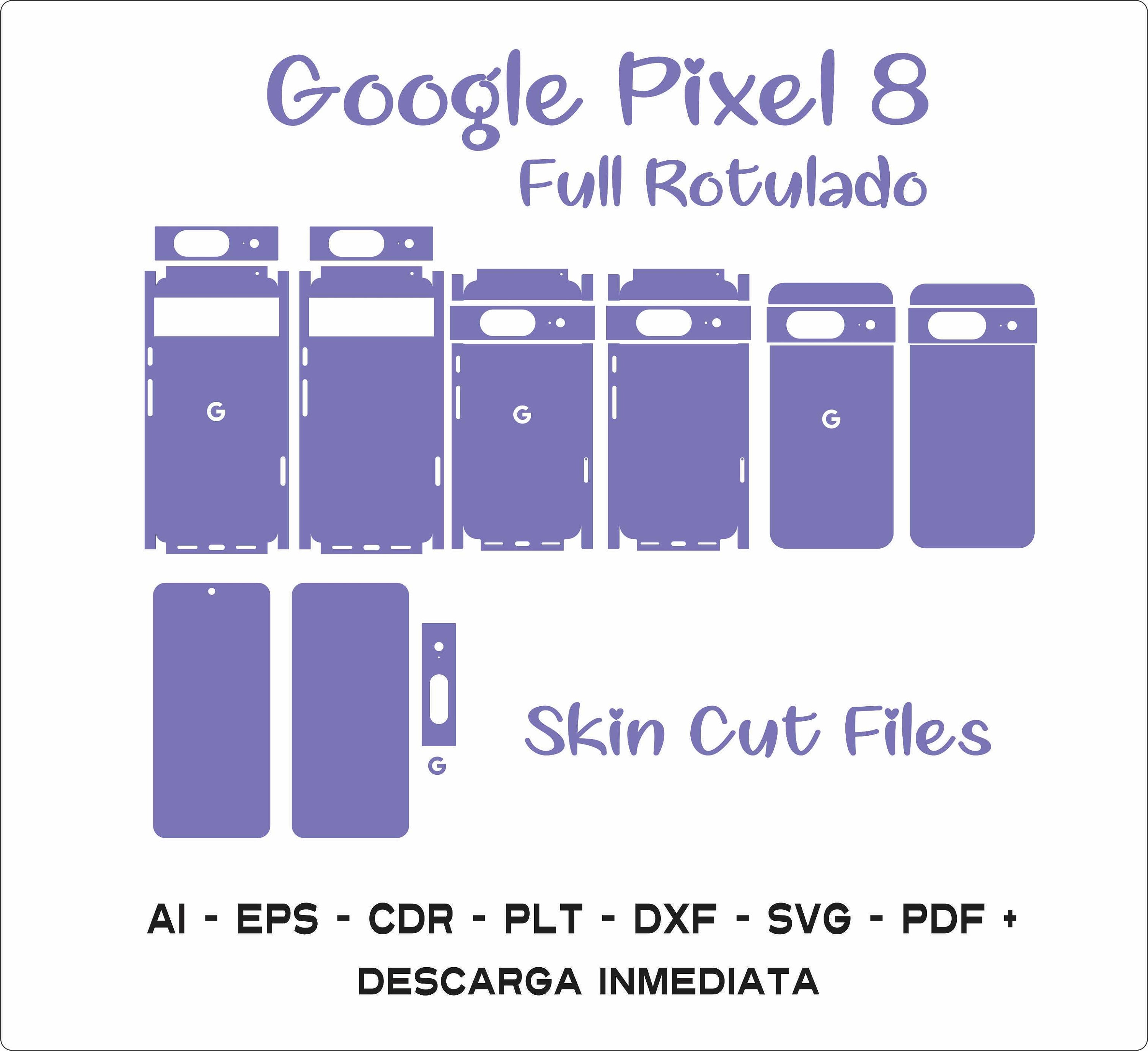 Skin Cut Template Smartphone Google Pixel 8 Cutting Template Svg - Etsy
