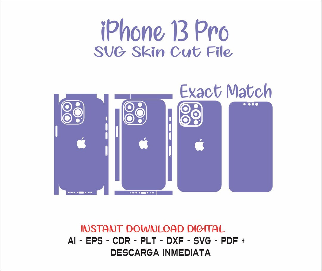 Skin Cut Template iPhone 13 Pro Vector Apple Cutting Template Svg - Etsy