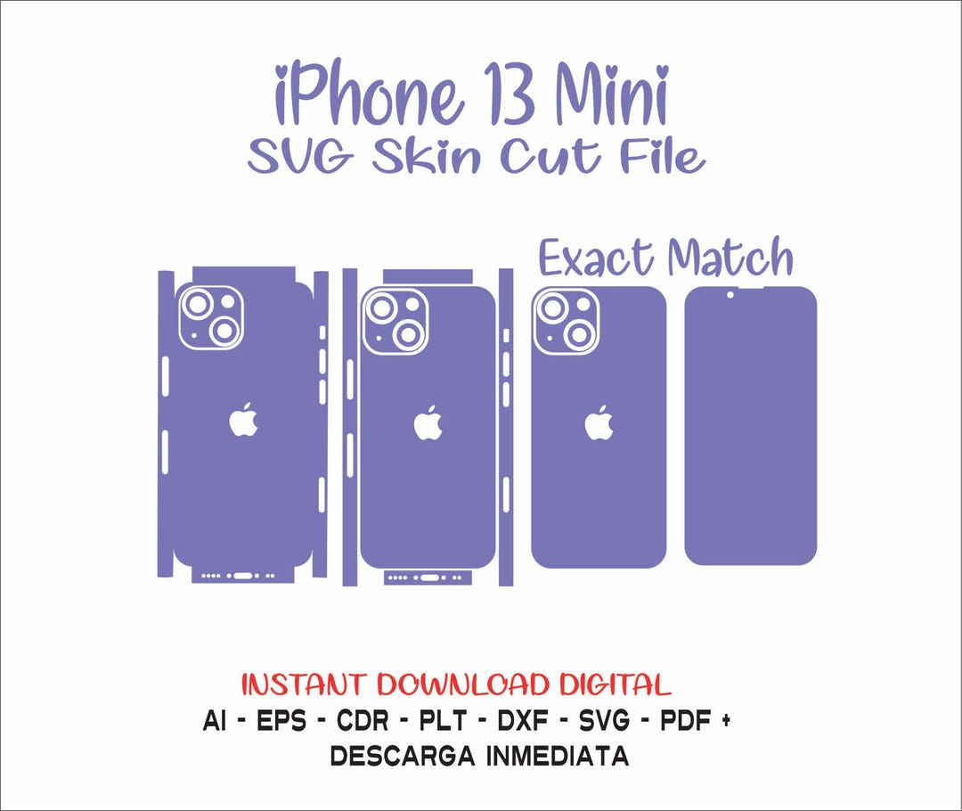 Skin Cut Template iPhone 13 Mini Vector Apple Cutting Template Svg - Etsy
