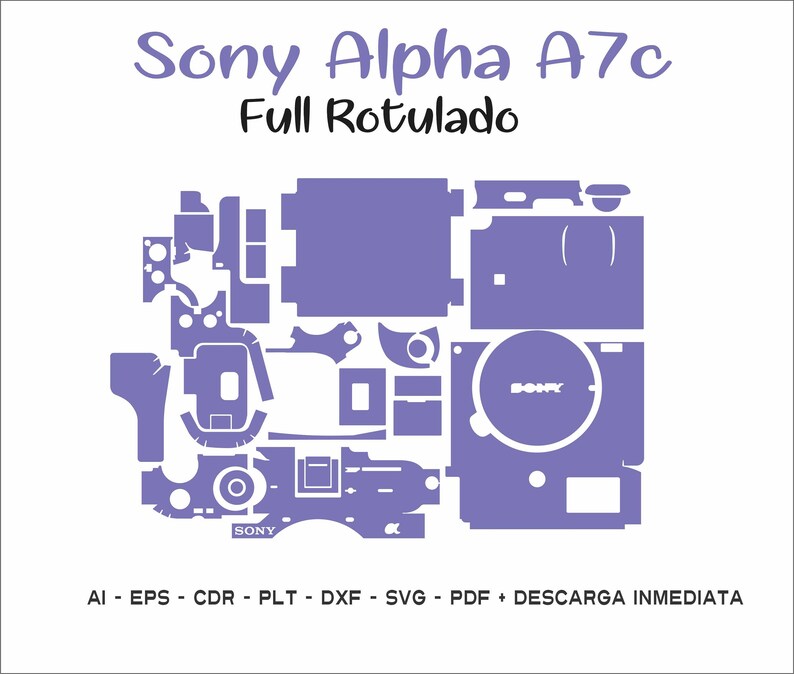 Skin Cut Template Sony Alpha A7c Camera Cutting Template Svg - Etsy