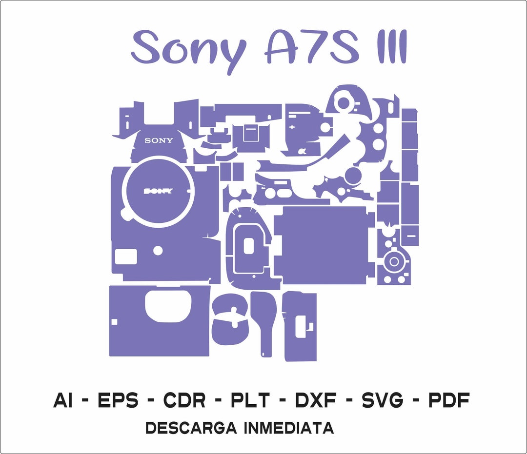 Skin Cut Template Sony Alpha A7S III Camera Cutting Template Svg - Etsy