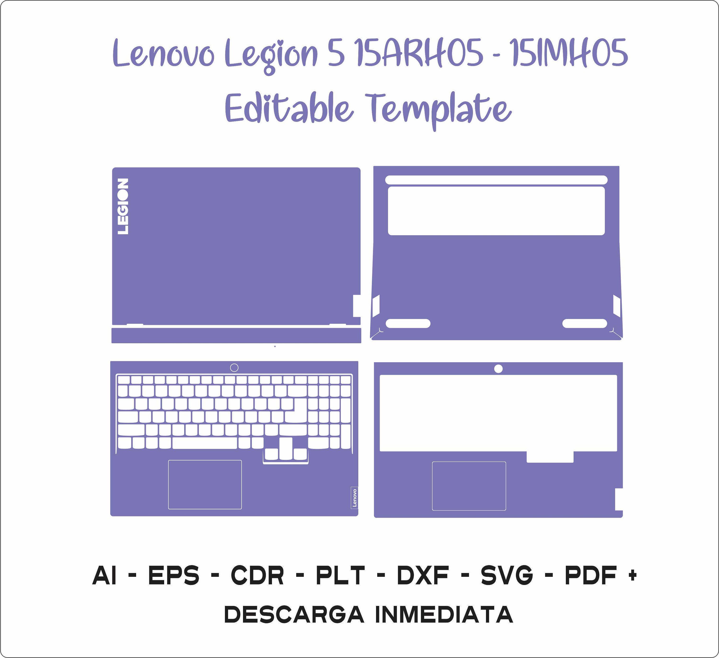 Skin Cut Template NOTEBOOK Lenovo Legion 5 15ARH05 - 15IMH05 Cutting ...