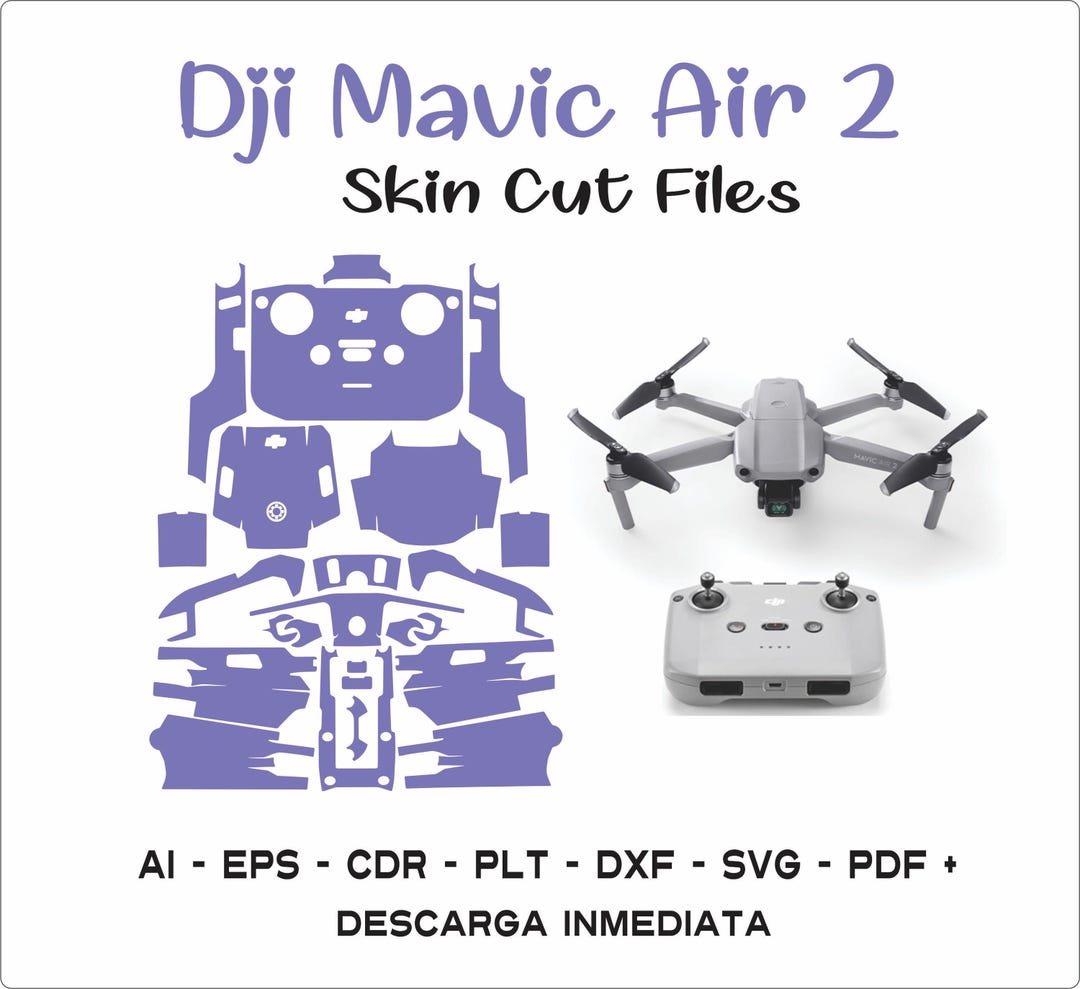 Skin Cut Template Drone Dji Mavic Air 2 Cutting Template Svg - Etsy