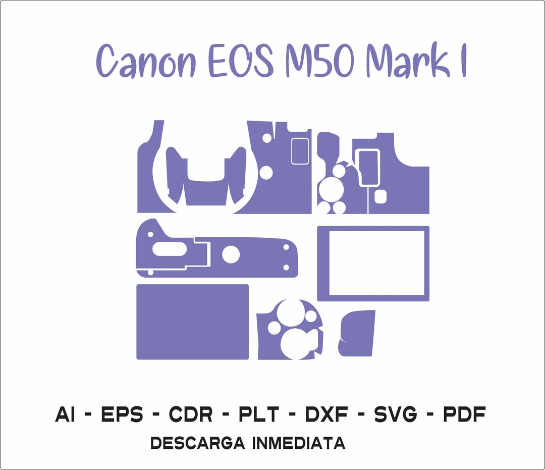 Skin Template Canon EOS M50 Mark I Vector Camera Cutting Template - Etsy