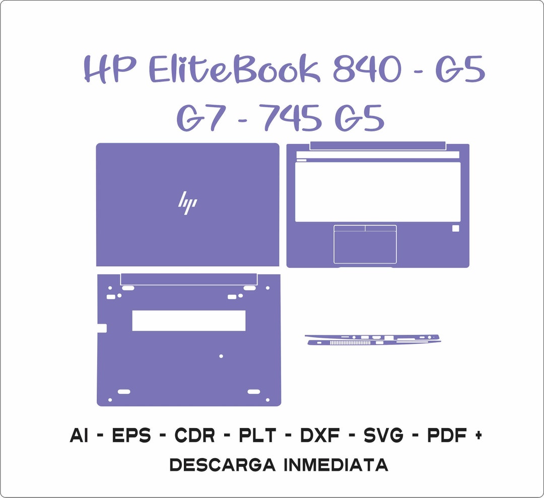 Skin Cut Template NOTEBOOK HP Elitebook 840 G5 - G7 Cutting Template ...