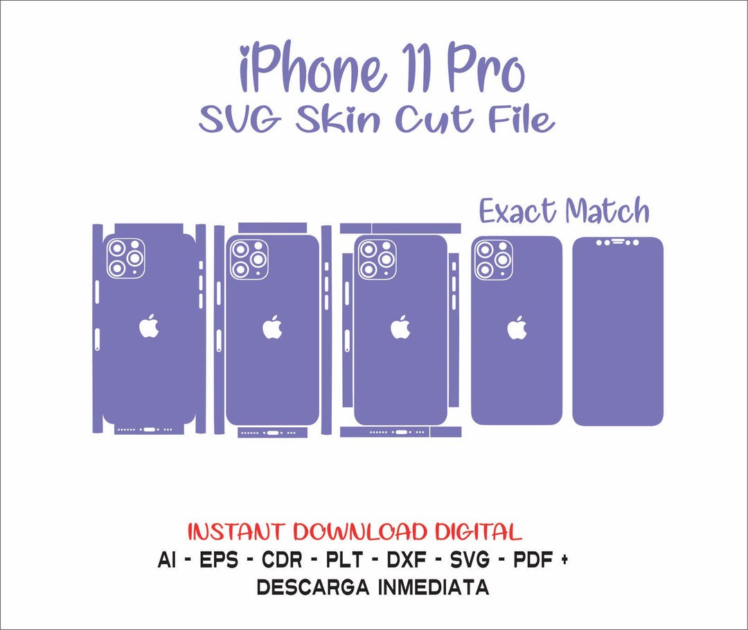 Skin Cut Template iPhone 11 Pro Vector Apple Cutting Template Svg - Etsy