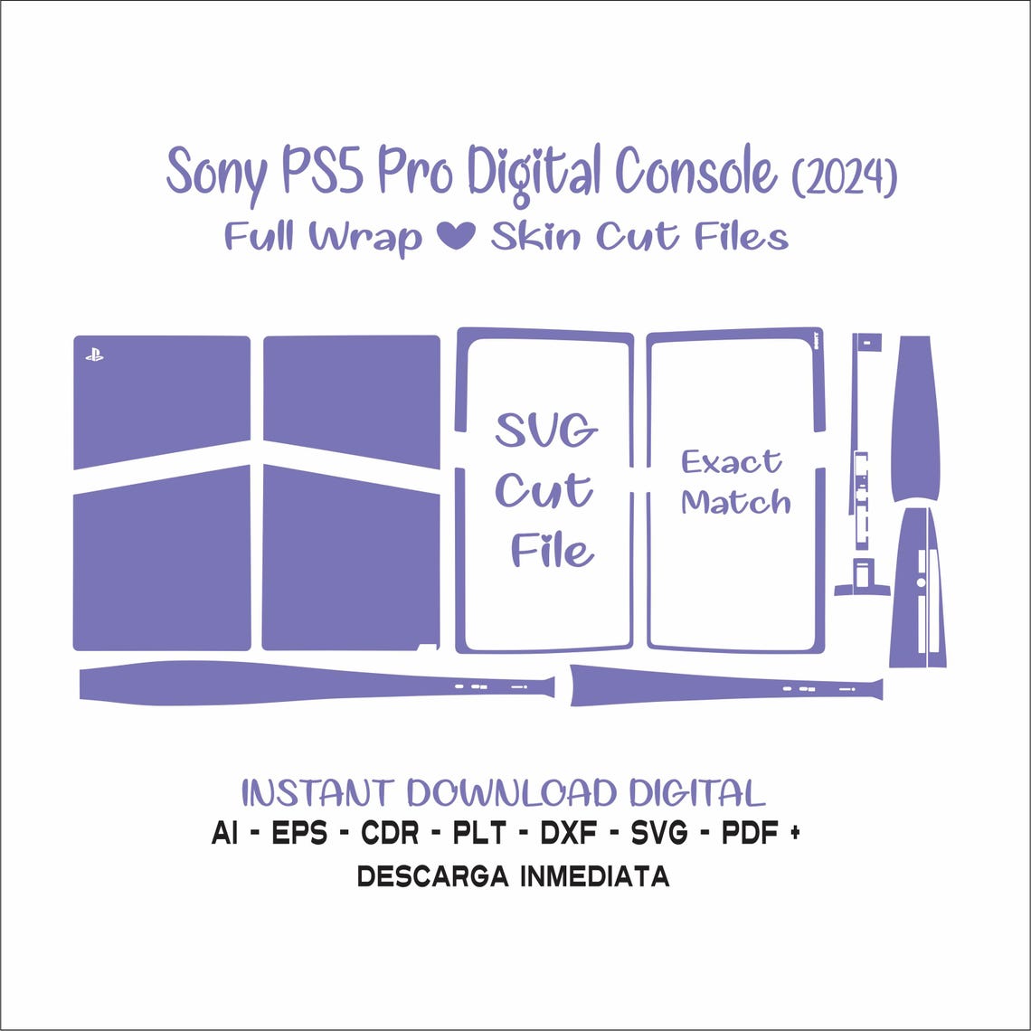 Skin Cut Template Ps5 Pro Digital Vector Cutting Template Svg - Etsy