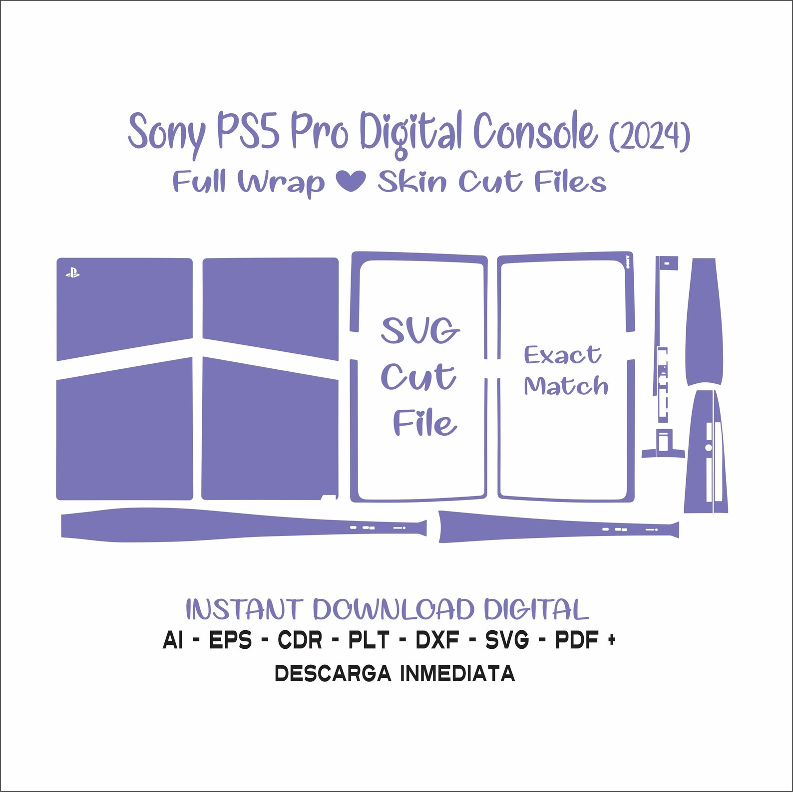 Skin Cut Template Ps5 Pro Digital Vector Cutting Template Svg - Etsy