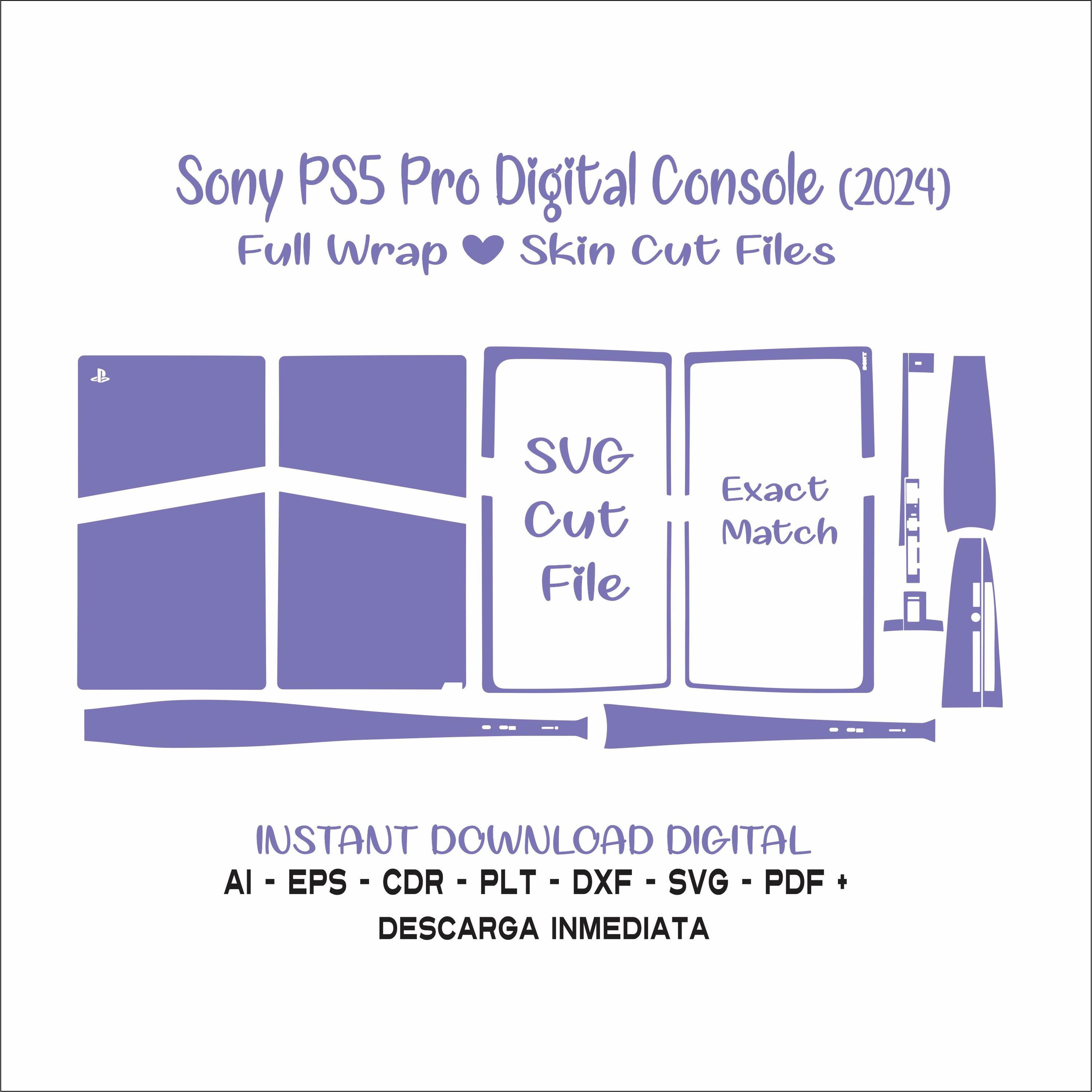 Skin Cut Template Ps5 Pro Digital Vector Cutting Template Svg - Etsy