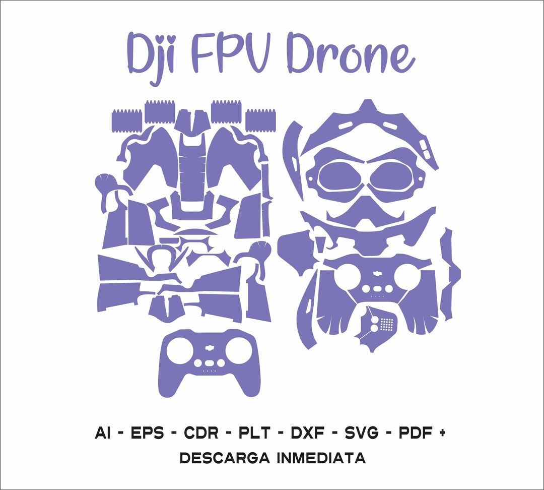 Skin Cut Template Dji FPV Vector Drone Cutting Template Svg - Etsy