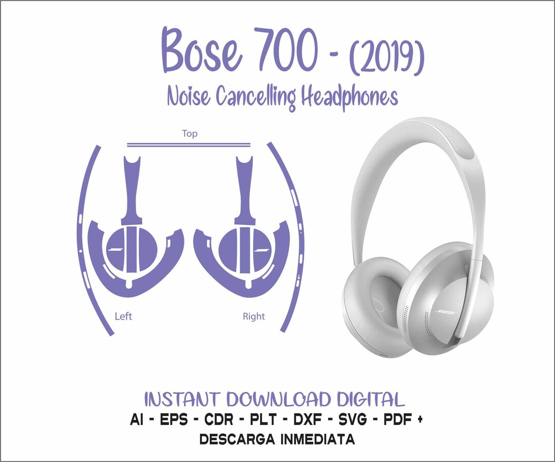 Skin Cut Template Bose 700 Headphones Vector Svg Cutting Template - Etsy