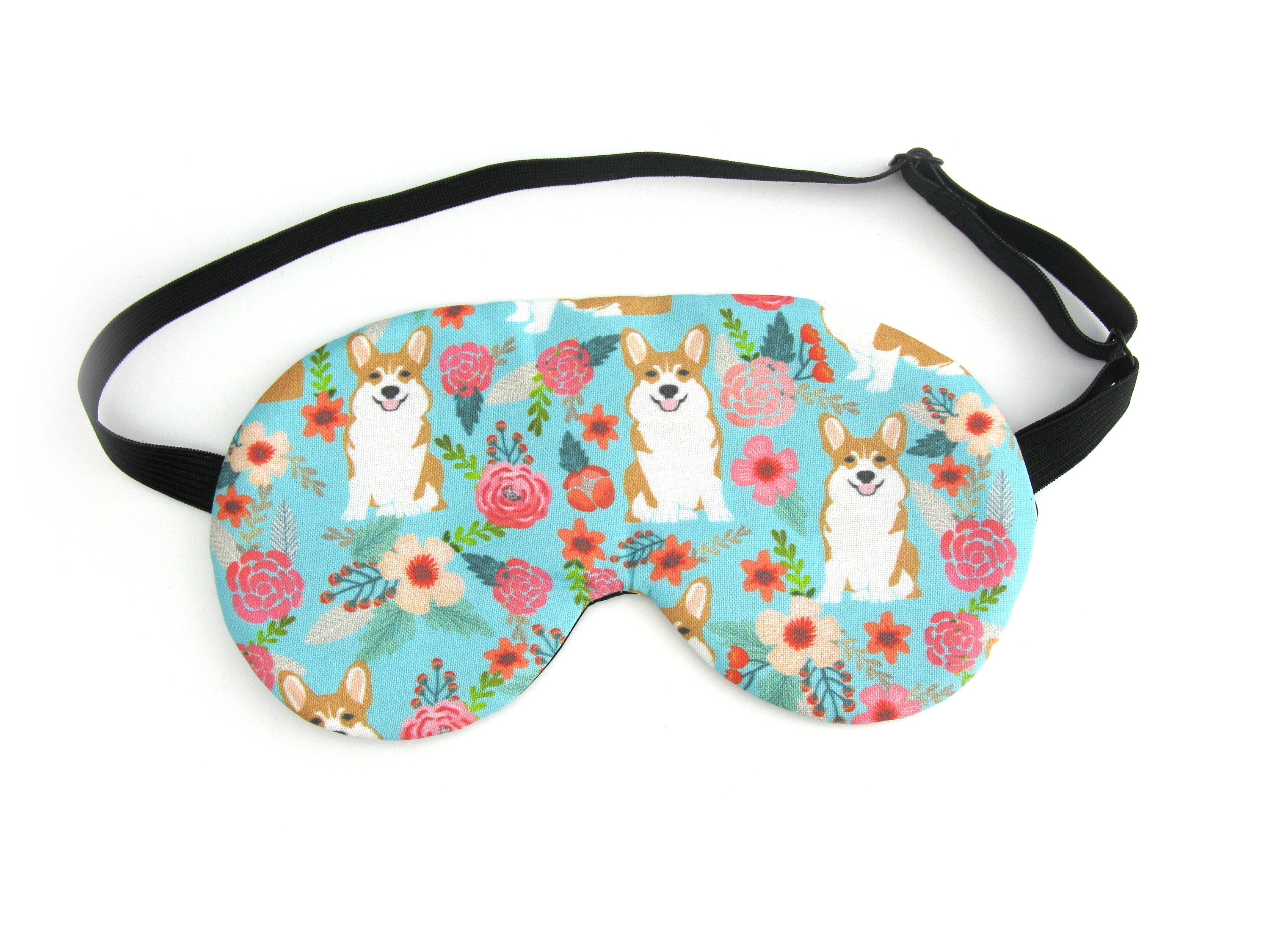 ADJUSTABLE Corgi Dog Sleep Eye Mask Sleeping Mask Travel | Etsy