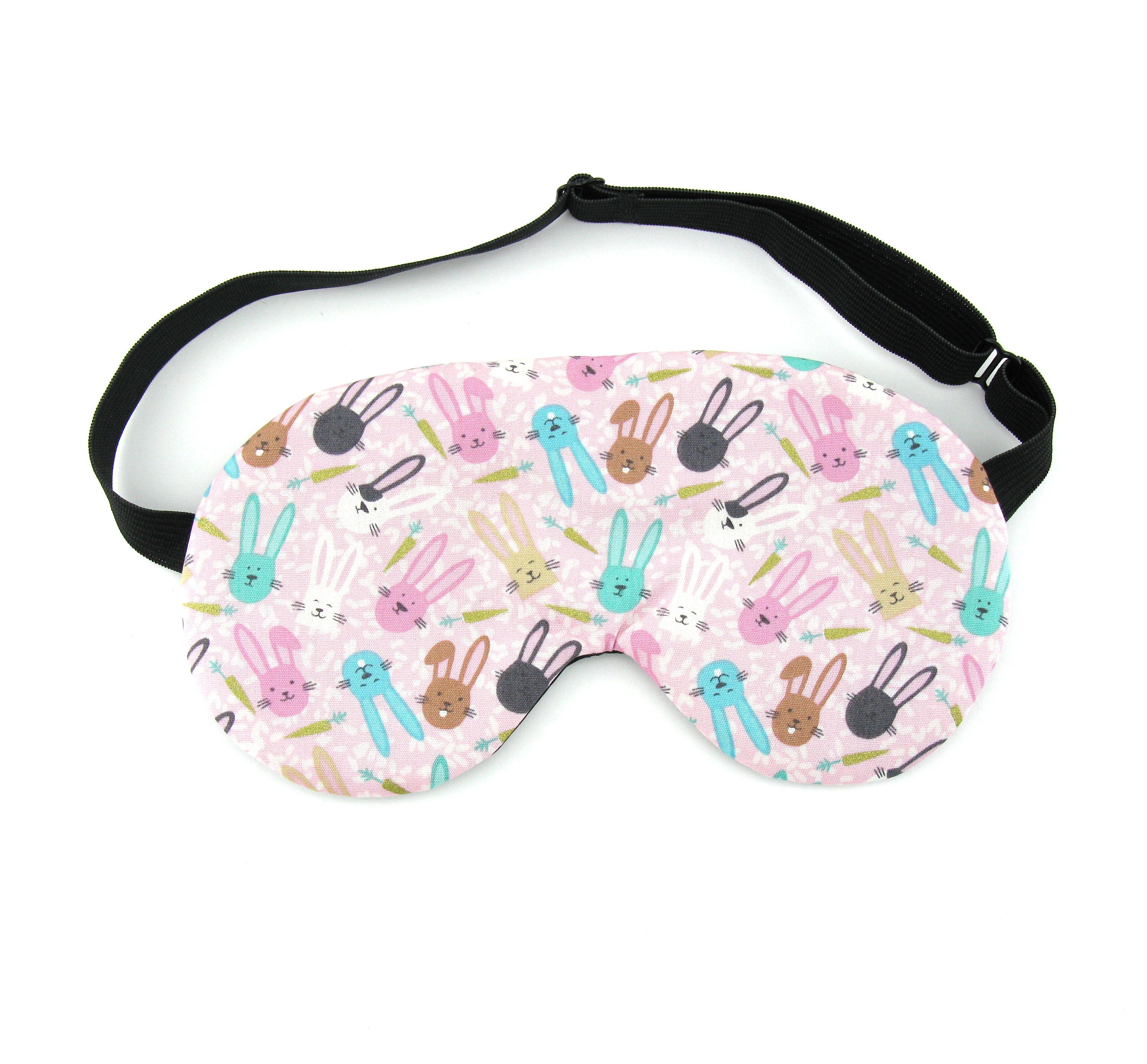 ADJUSTABLE Happy Bunny Rabbit Sleep Eye Mask Travel Gift Idea - Etsy