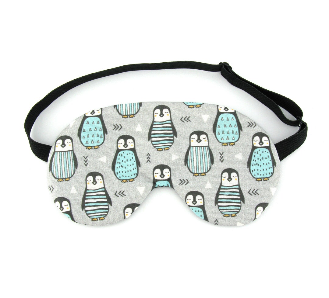 ADJUSTABLE Baby Penguins Sleep Eye Mask, Travel Gift Idea Sleeping Mask ...