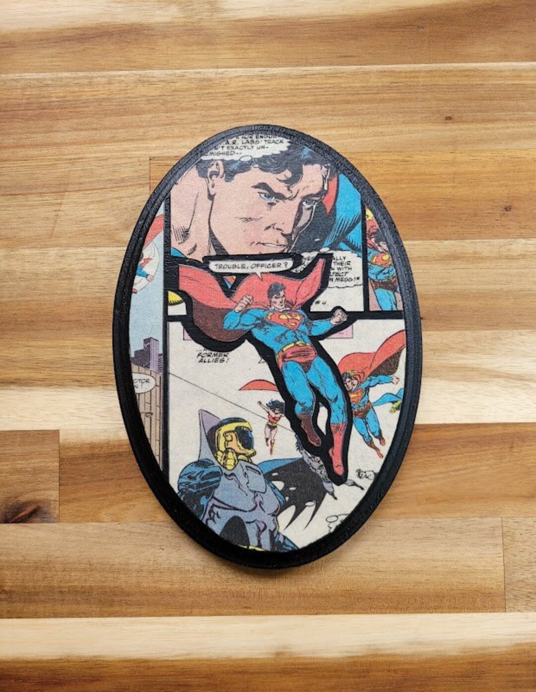 Superman Wall Art DC Wall Art Comic Collage for Comic Collector for ...
