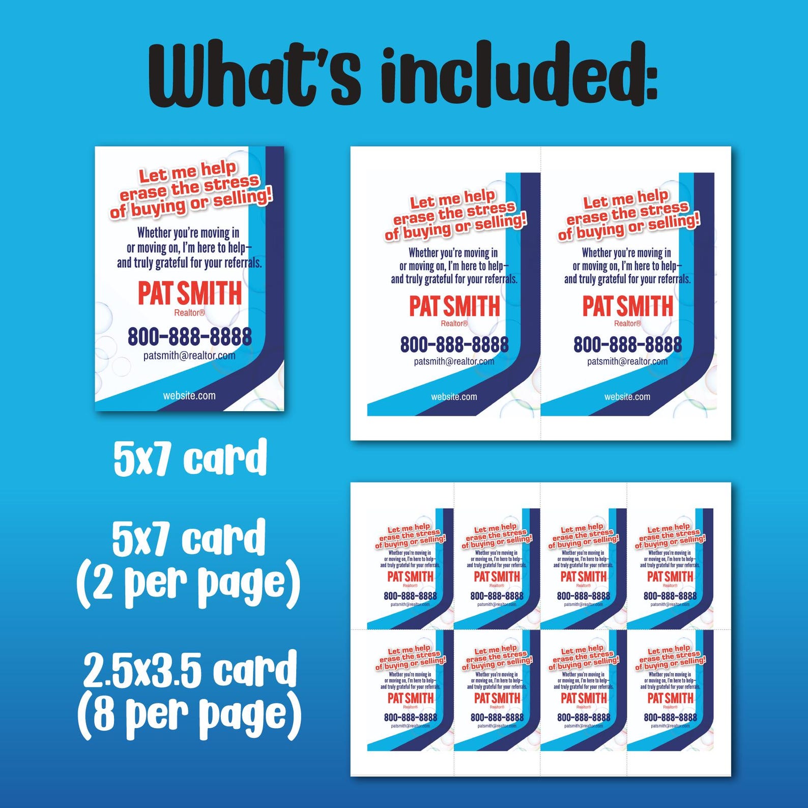 Editable Printable POP BY for Realtors, Magic, Erase the Stress, Eraser ...