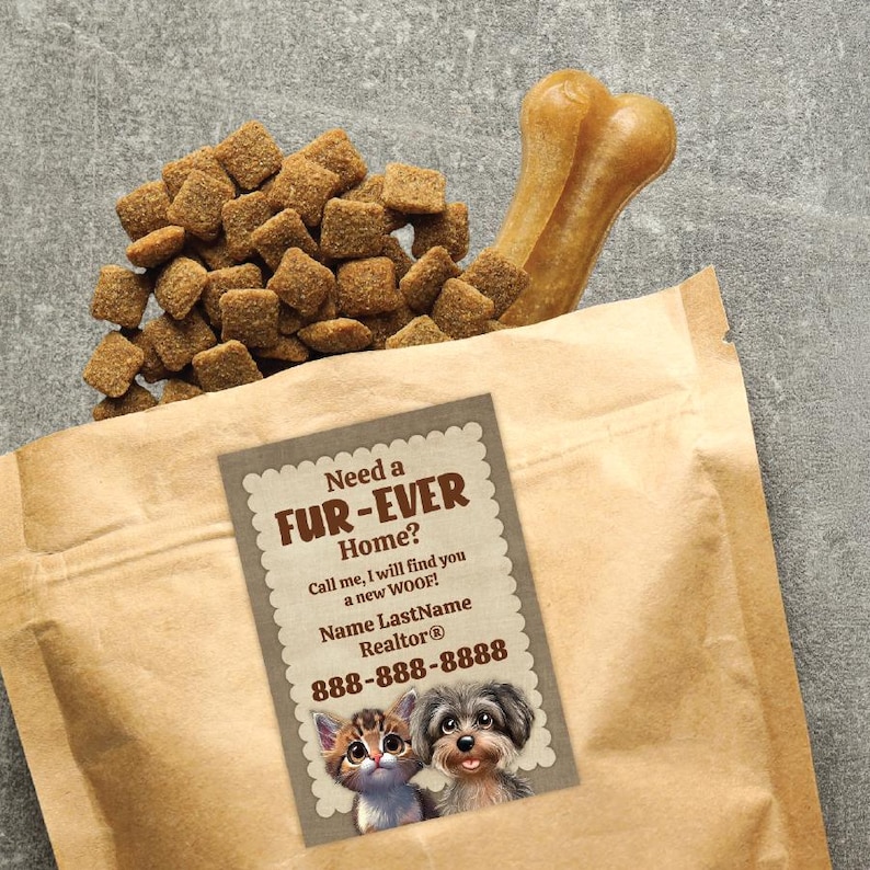 Editable Printable POP BY for Realtors, Pet Puppy Kitten Vet, Pop-bys ...