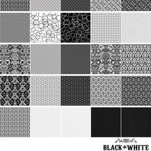 Digital Papers Black & White Paper Pack 25 - Etsy