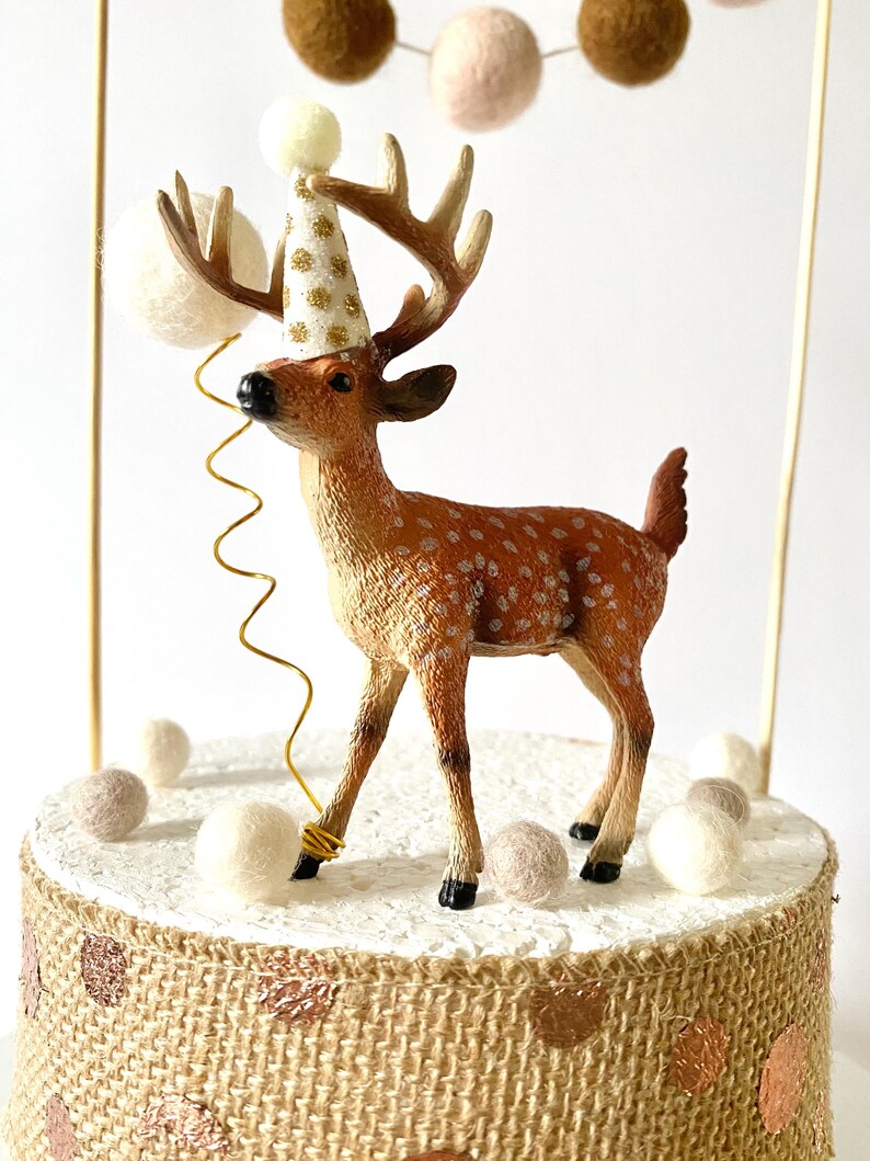 Stag Cake Topper, Animal Cake Topper, Woodland Theme, Forest Theme, Dad ...