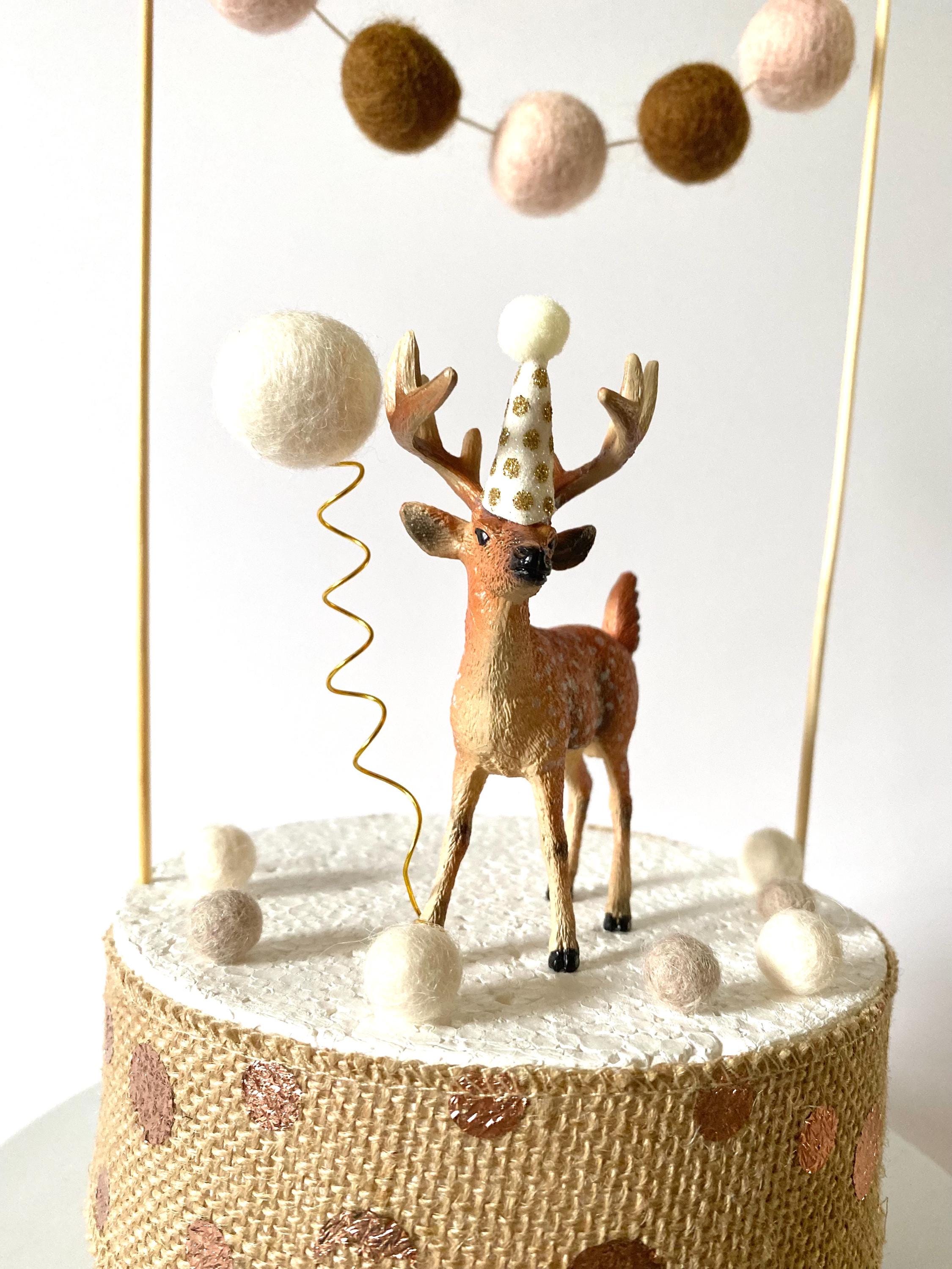 Stag Cake Topper, Animal Cake Topper, Woodland Theme, Forest Theme, Dad ...