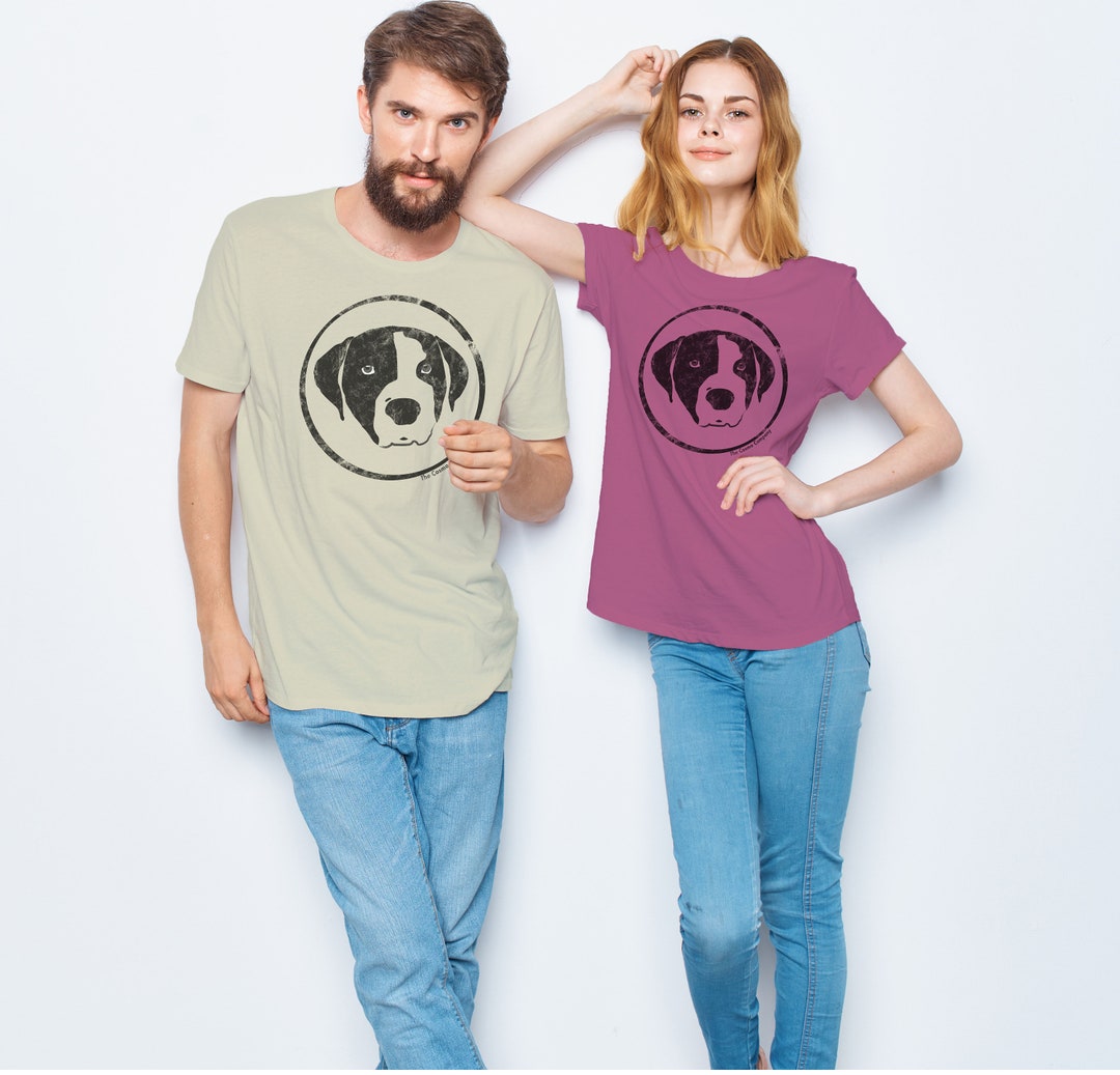 The Cosmo Company Distressed Logo Heavyweight Unisex Crewneck T-shirt ...