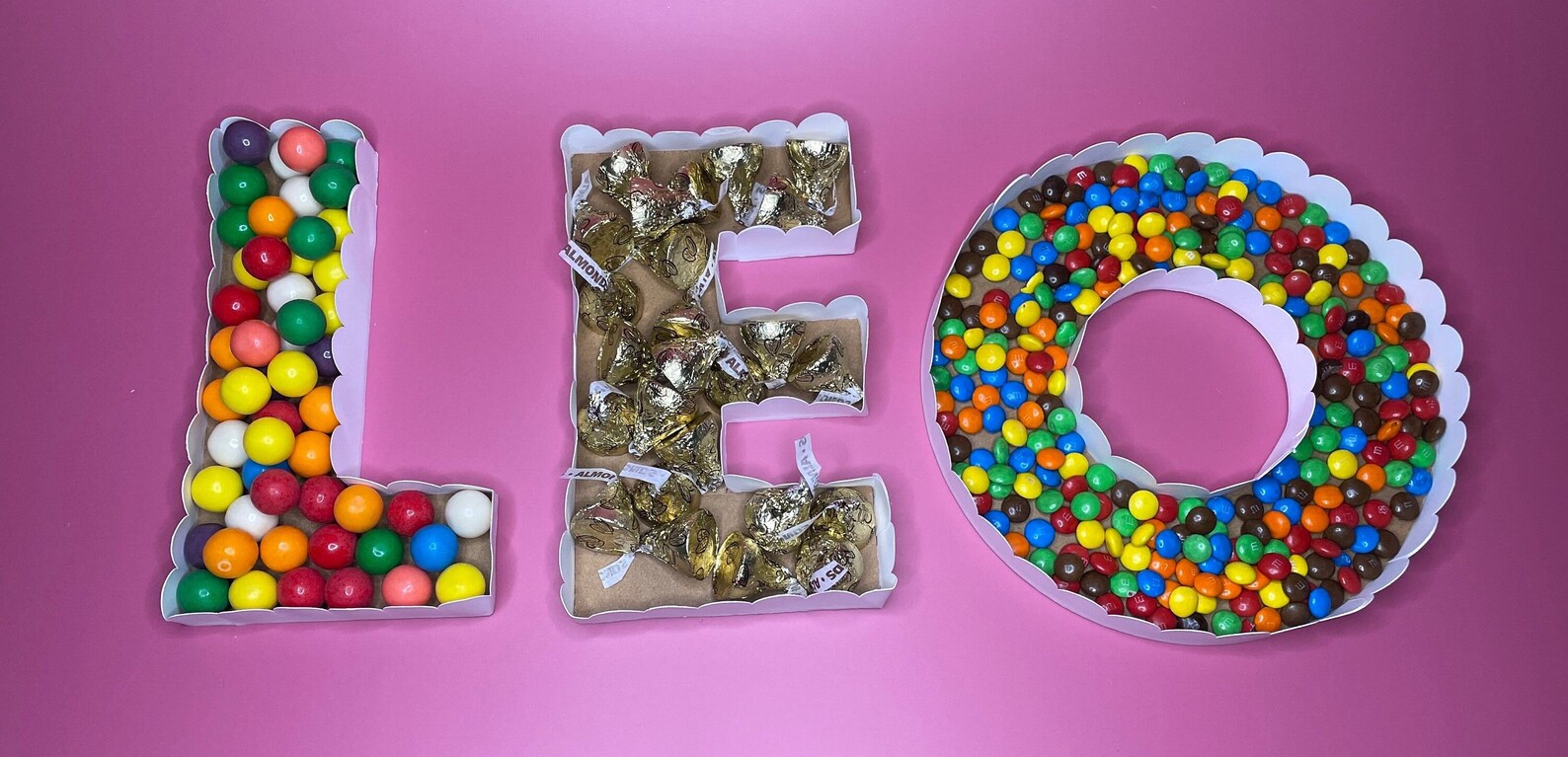 LETTERS NUMBERS Cardboard Cardstock Tray Birthday Mini Cupcake Snacks ...