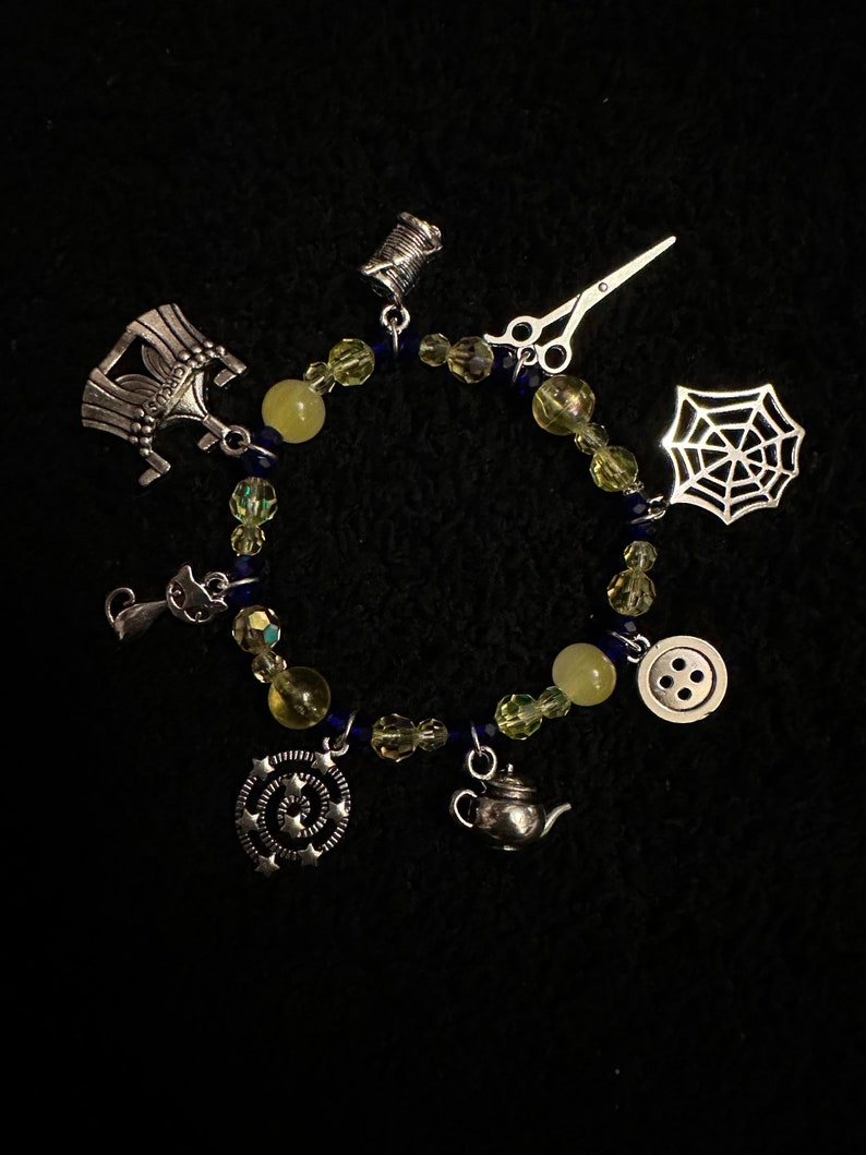 Coraline Themed Charm Bracelet - Etsy