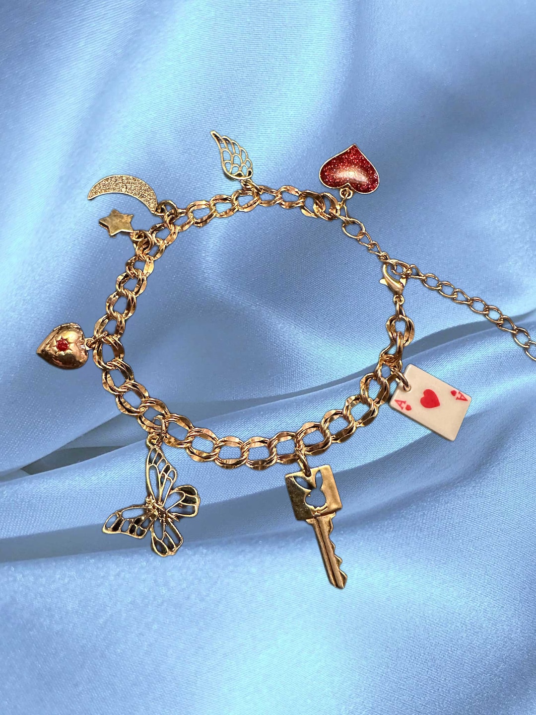 Personalized Chain Link Charm Bracelet, Pick Your Own Charms, Build ...