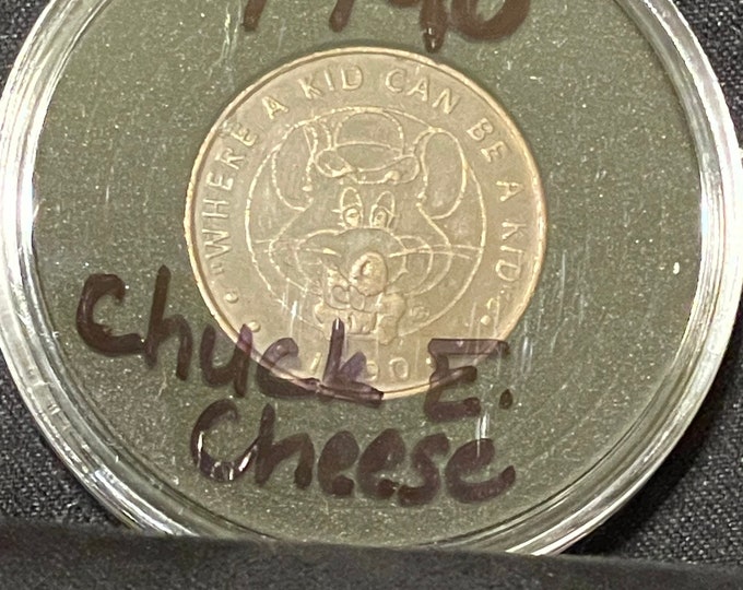 1990 “CHUCK E CHEESE” Token “where a Kid Can Be a Kid” on Reverse.” - Etsy