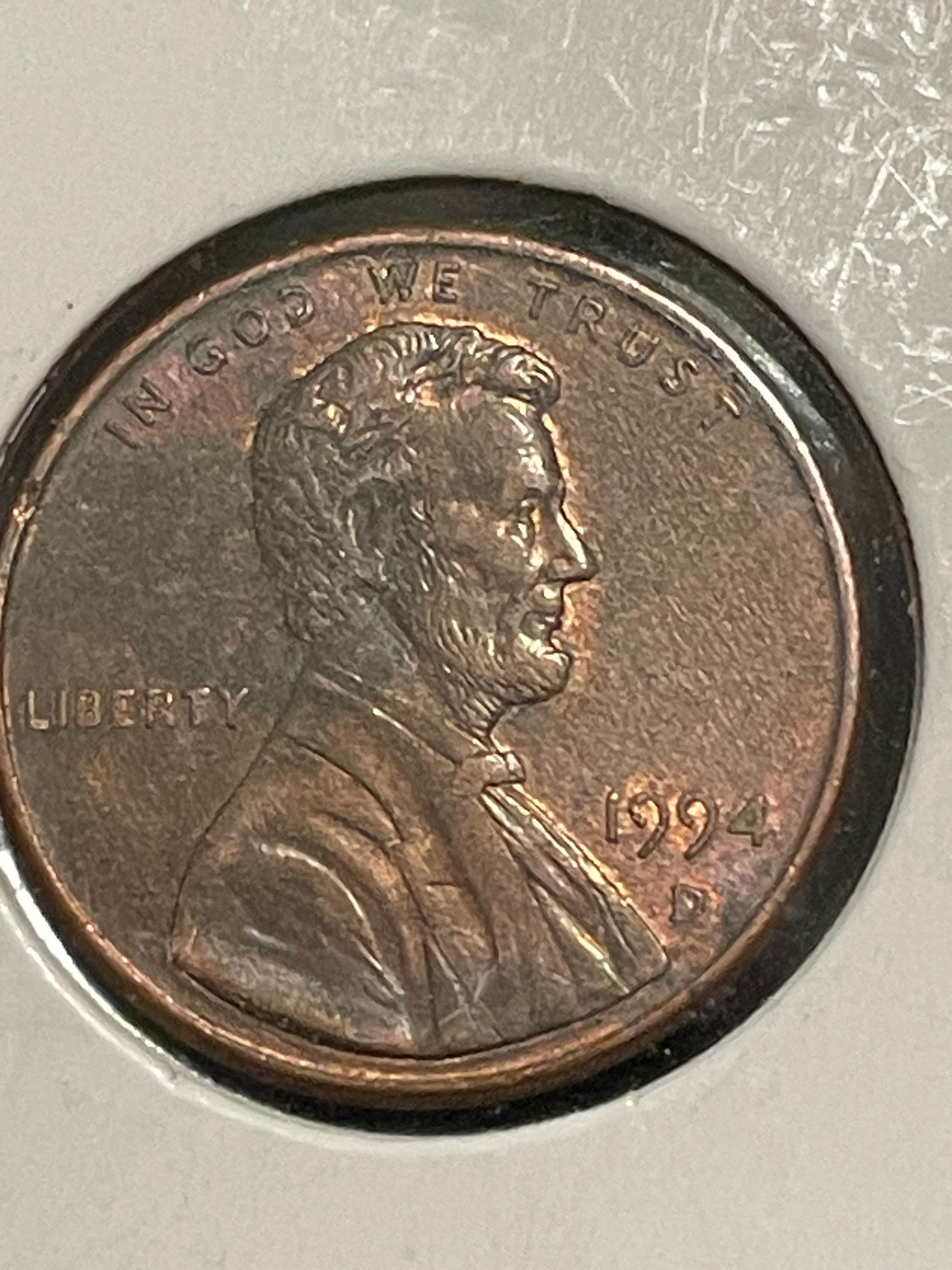 1994 D Lincoln Penny— Die Cud Error - Etsy