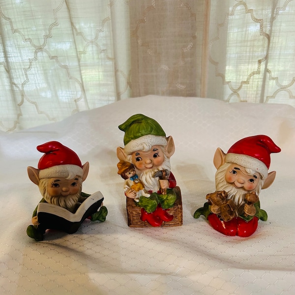 Homco Elves - Etsy