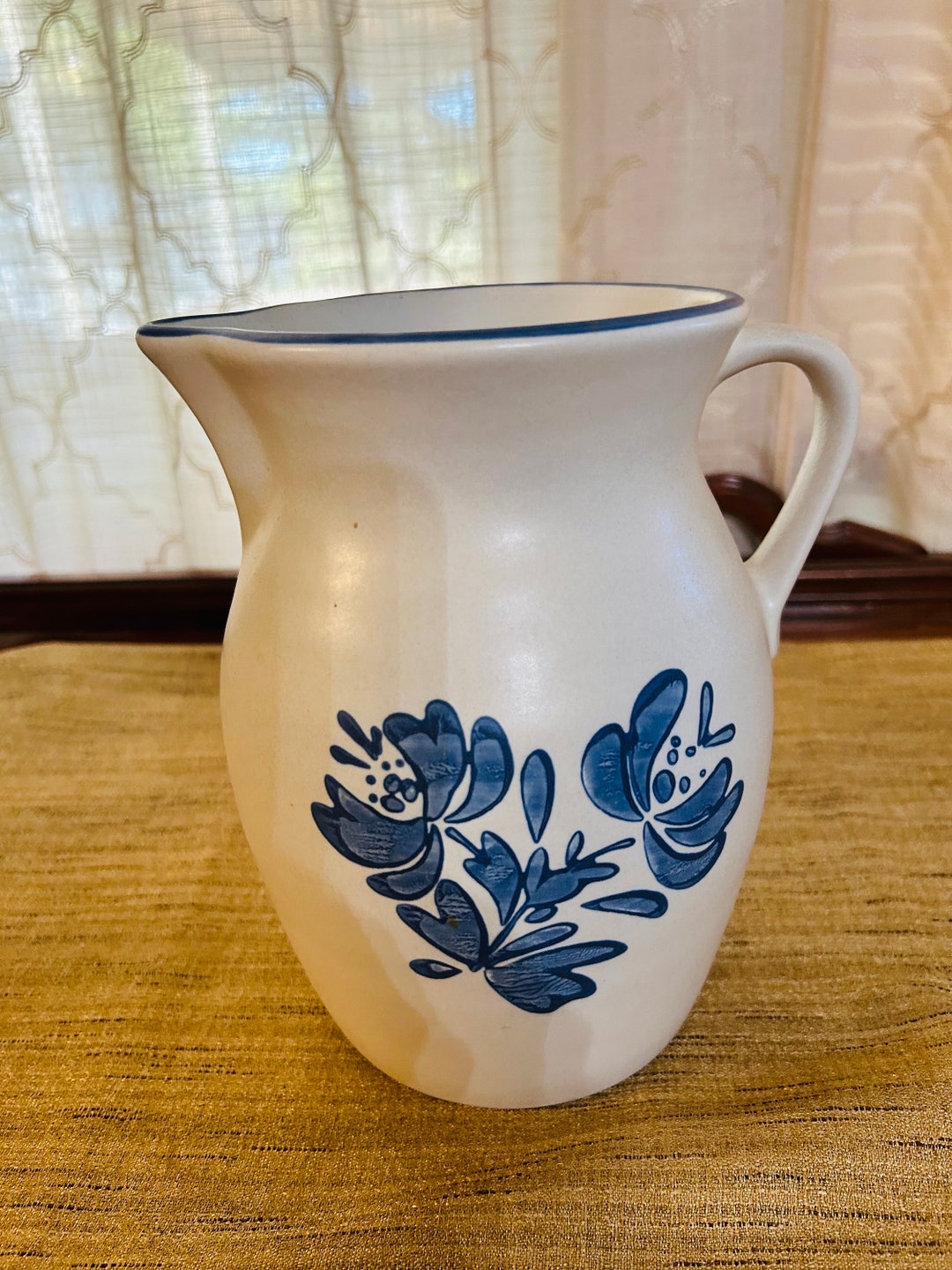 Vintage Pfaltzgraff Stoneware Pitcher - Etsy