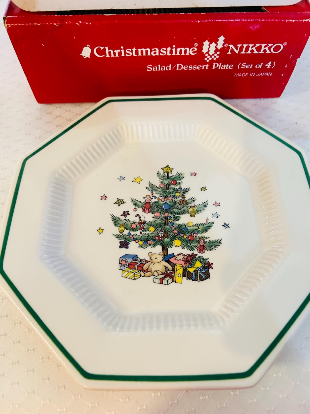 Vintage Nikko Christmastime Salad /dessert Plates - Etsy