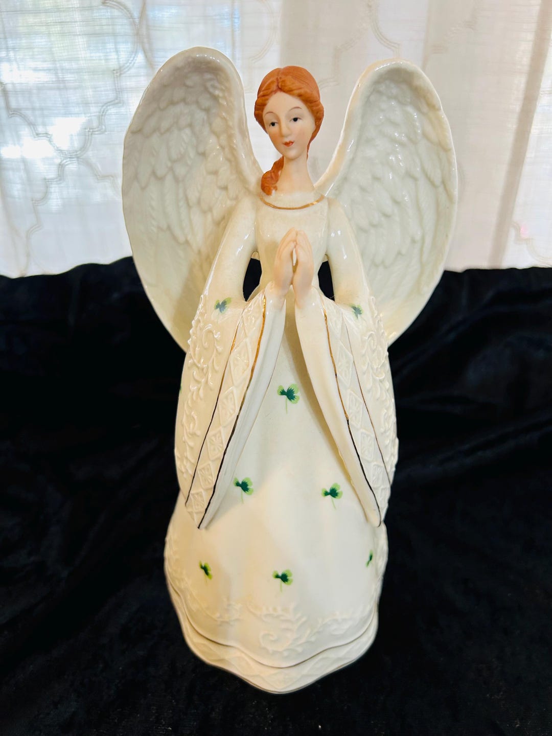Vintage Shamrock Angel - Etsy