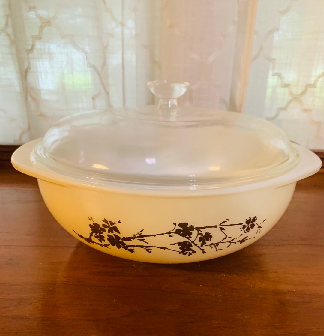 Vintage Pyrex Golden Branch Casseole - Etsy