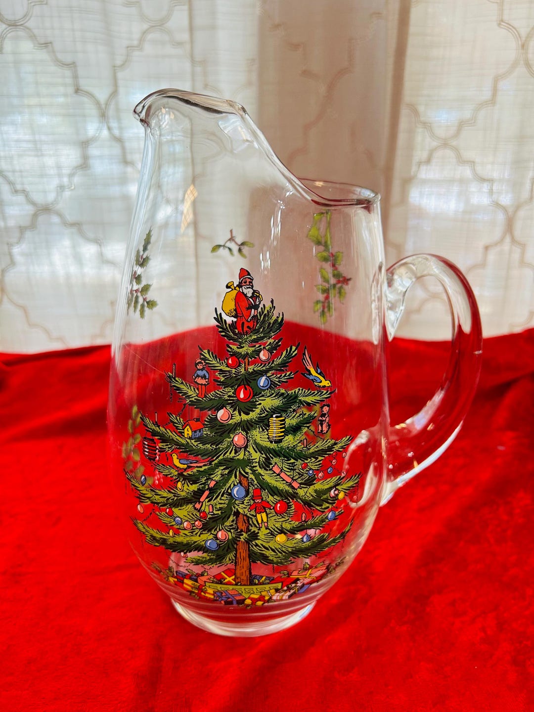 Vintage Spode Christmas Pitcher in Box - Etsy