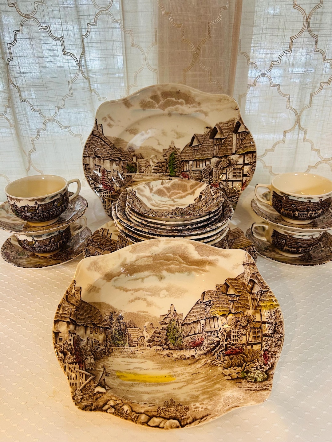 Vintage Johnson Brothers Old English Country Side Dinnerware Set - Etsy