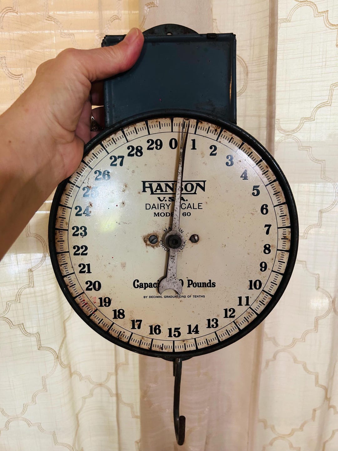 Vintage Hanson Hanging Dairy Scale - Etsy