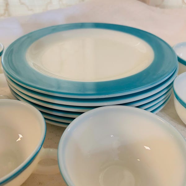 Turquoise Dinnerware - Etsy